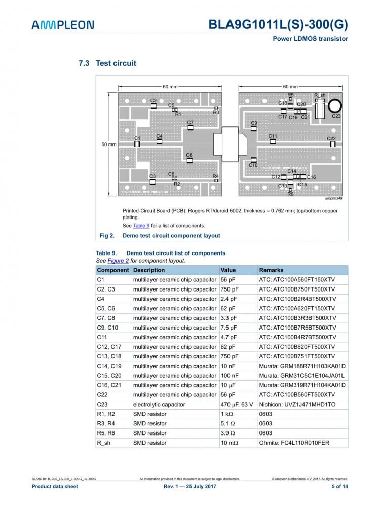 BLA9G1011LS-300GU datasheet page 5