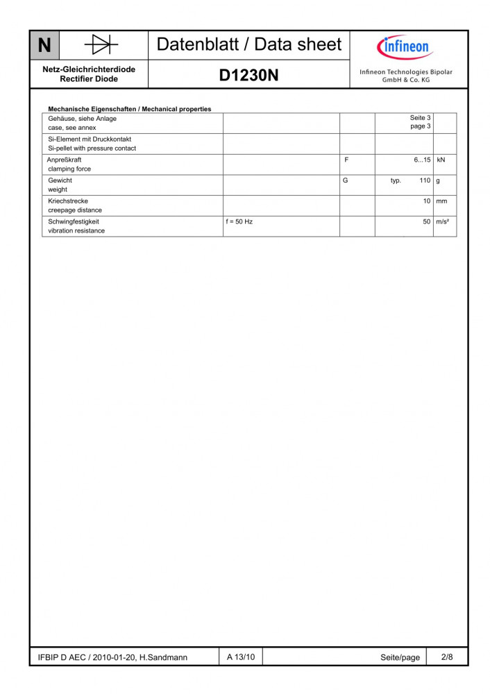 D1230N datasheet page 2