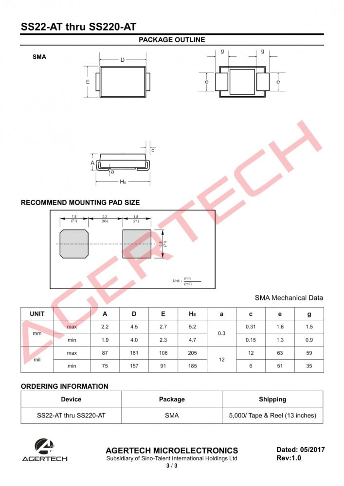 SS210-AT datasheet page 3
