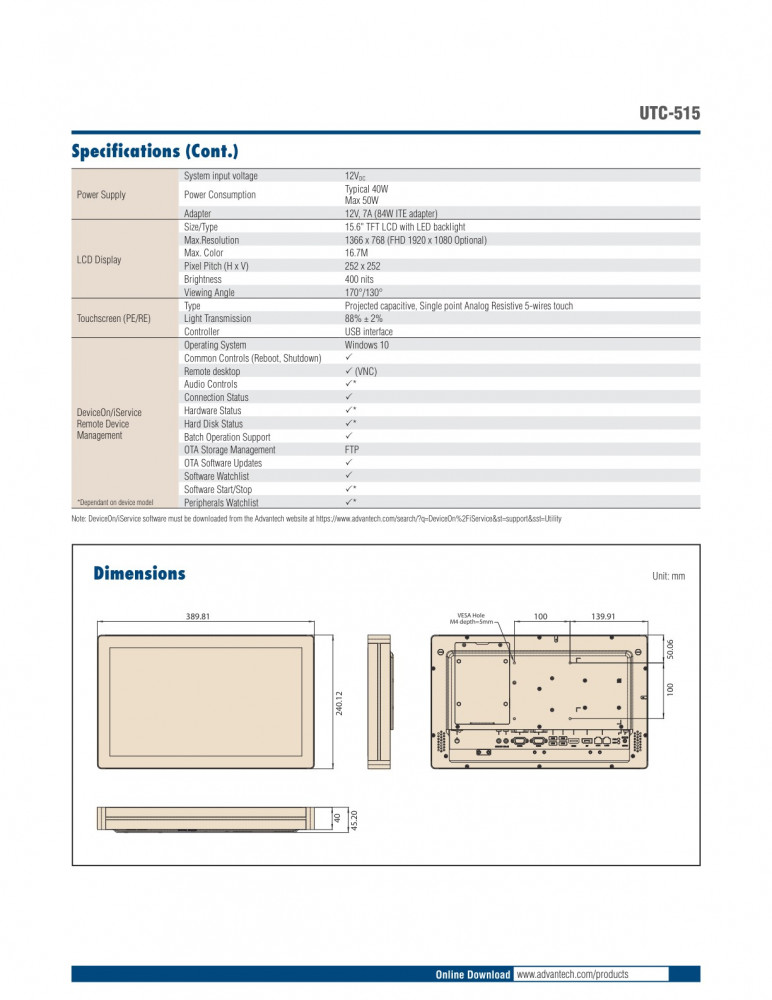 UTC-515J document preview, page 2