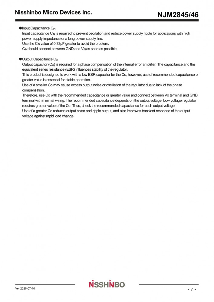 NJM2845 datasheet page 7