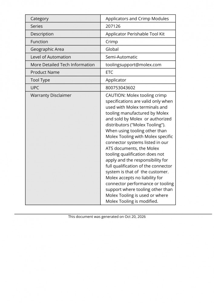 Document image 2 for Molex 190300034