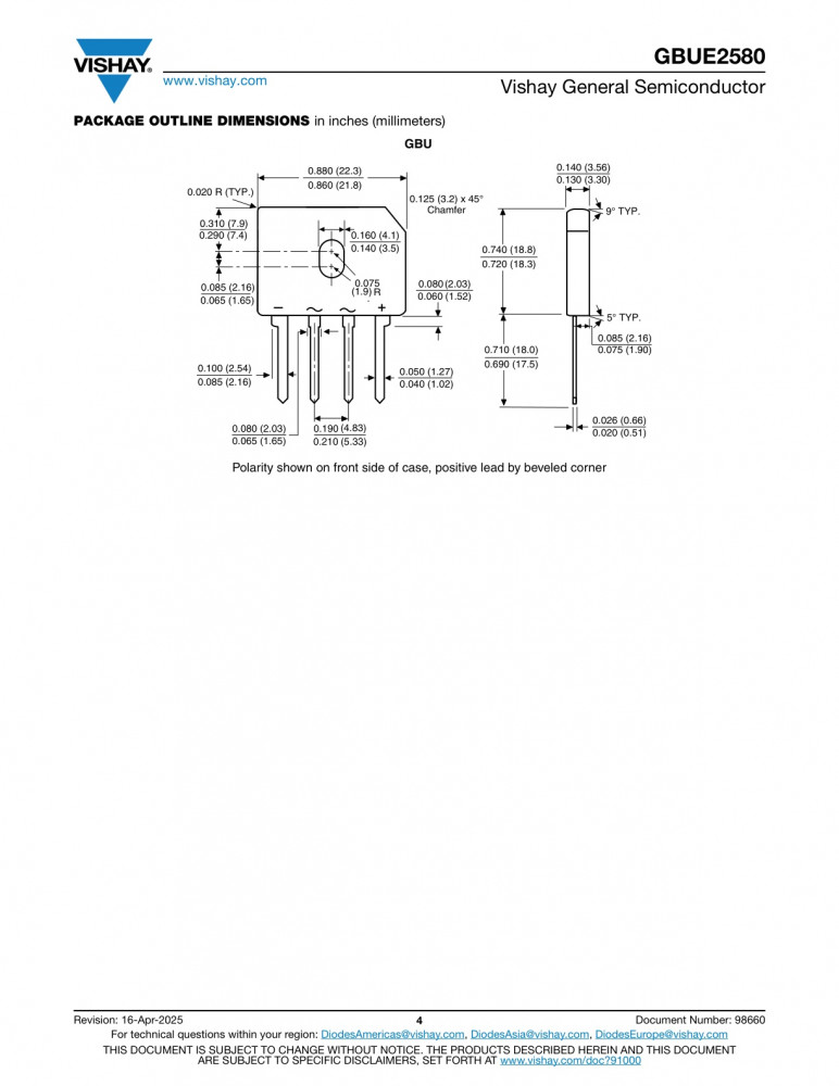 GBUE2580-M3/P datasheet page 4