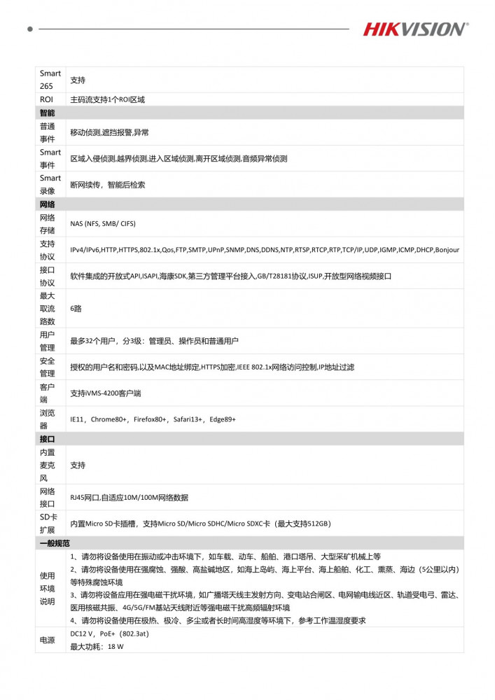 DS-2DC4C122DZ-DE(12xF1) technical document page 5