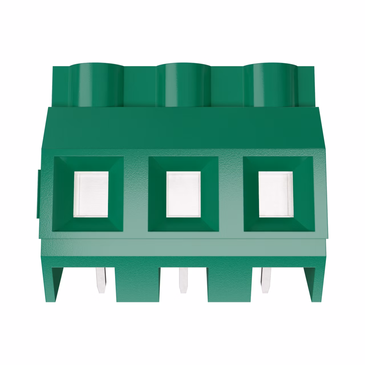 9.53mm Pitch Eurostyle 55° Wire Entry Fixed Mount PCB Terminal Block, 3 Circuits for sale