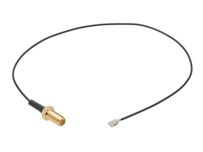 SMA Straight Jack Bulkhead to I-PEX MHF4L LK Plug on 1.37mm Cable, 101.60mm Length, 50 Ohms