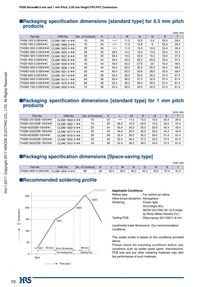 HRS FH28 datasheet page 10