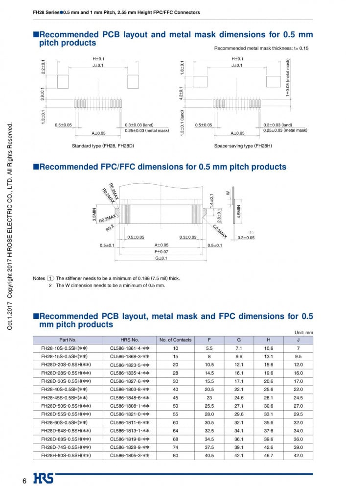 HRS FH28 datasheet page 6