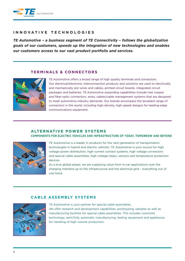 TE Connectivity technical document page 4