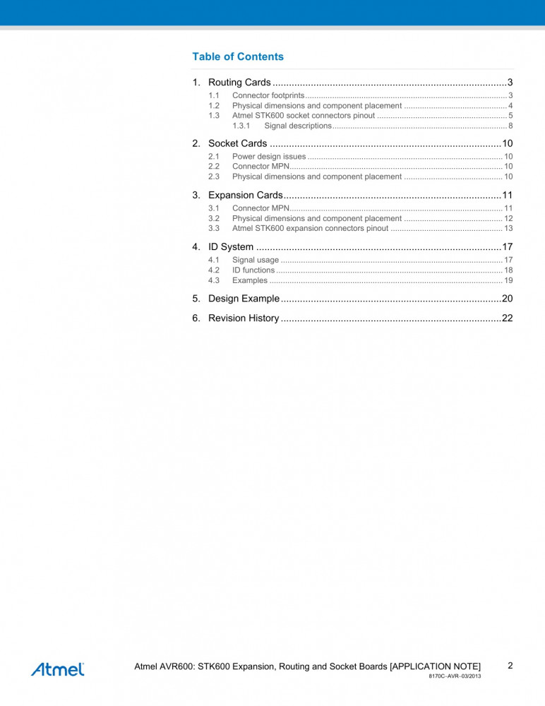ATSTK600-RC52 documentation page 2