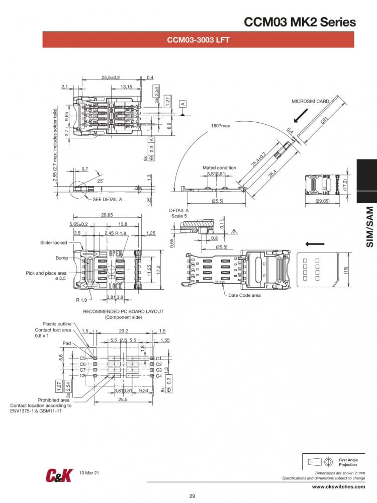 C&K CCM03 MK2 datasheet page 4