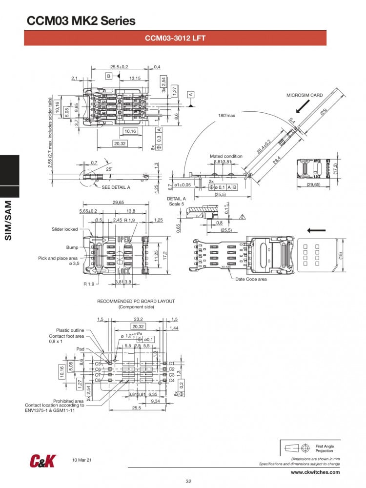 C&K CCM03 MK2 datasheet page 7