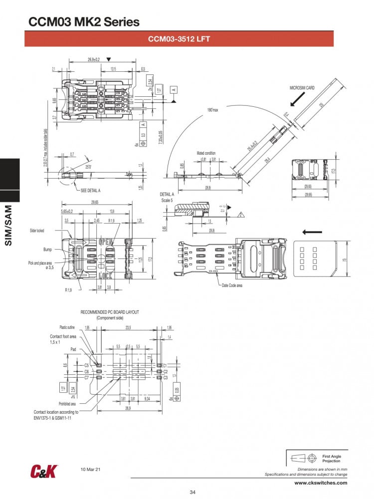 C&K CCM03 MK2 datasheet page 9