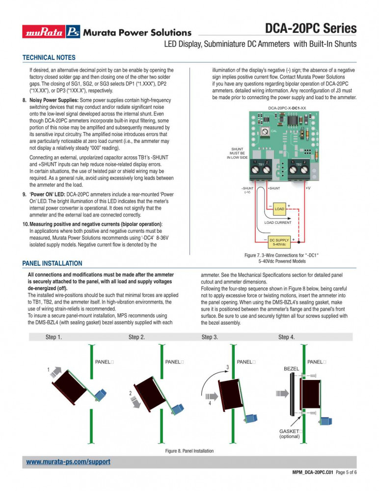 DCA-20PC series datasheet page 5