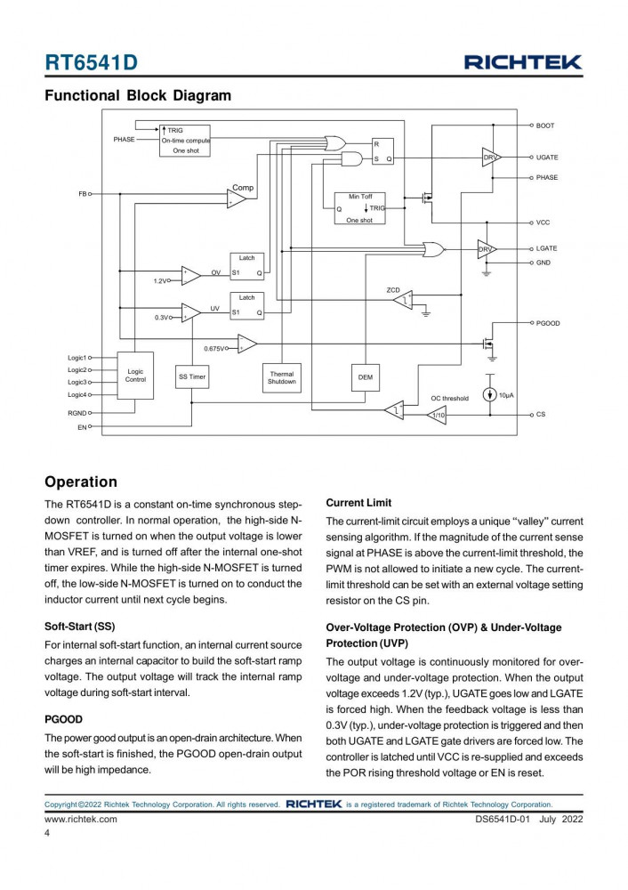 RT6541D datasheet page 4