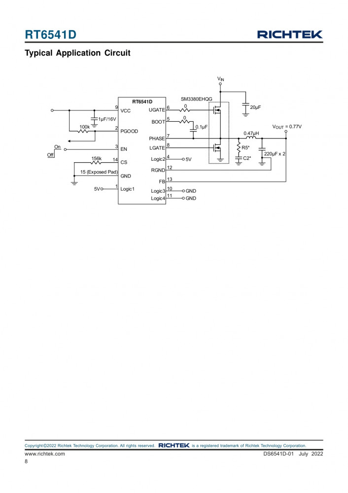 RT6541D datasheet page 8