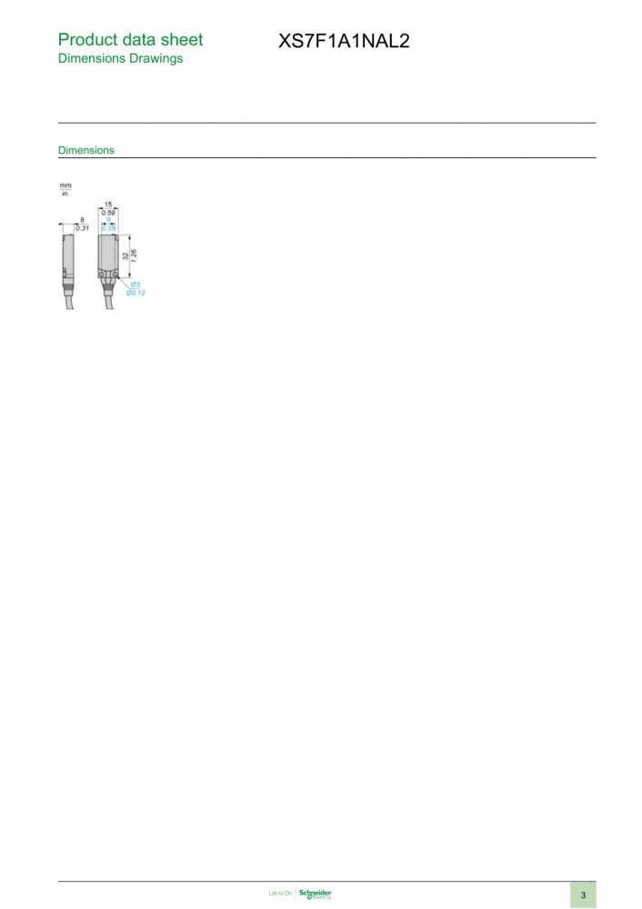 XS7F1A1NAL2 technical document page 3