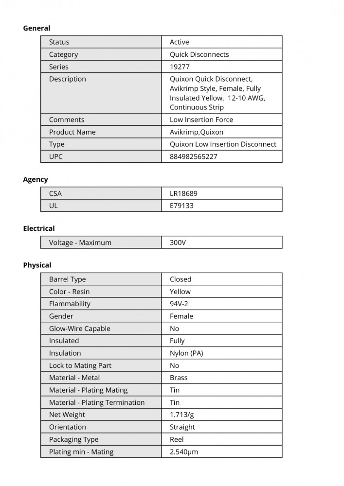MOLEX 192770007 product document image 2