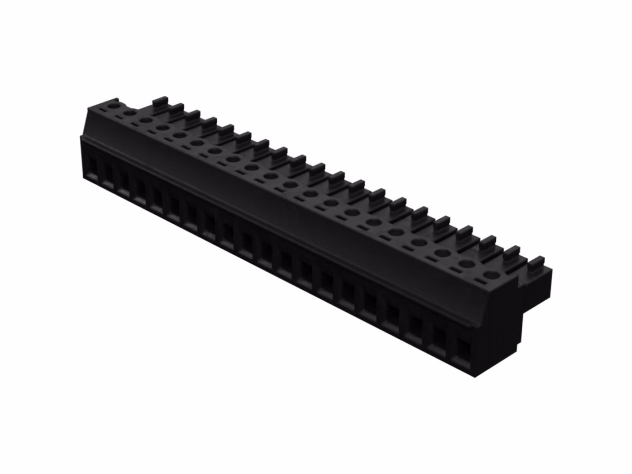 3.81mm Pitch Eurostyle Horizontal Plug, with Standard Imprinting, Black, 20 Circuits for sale