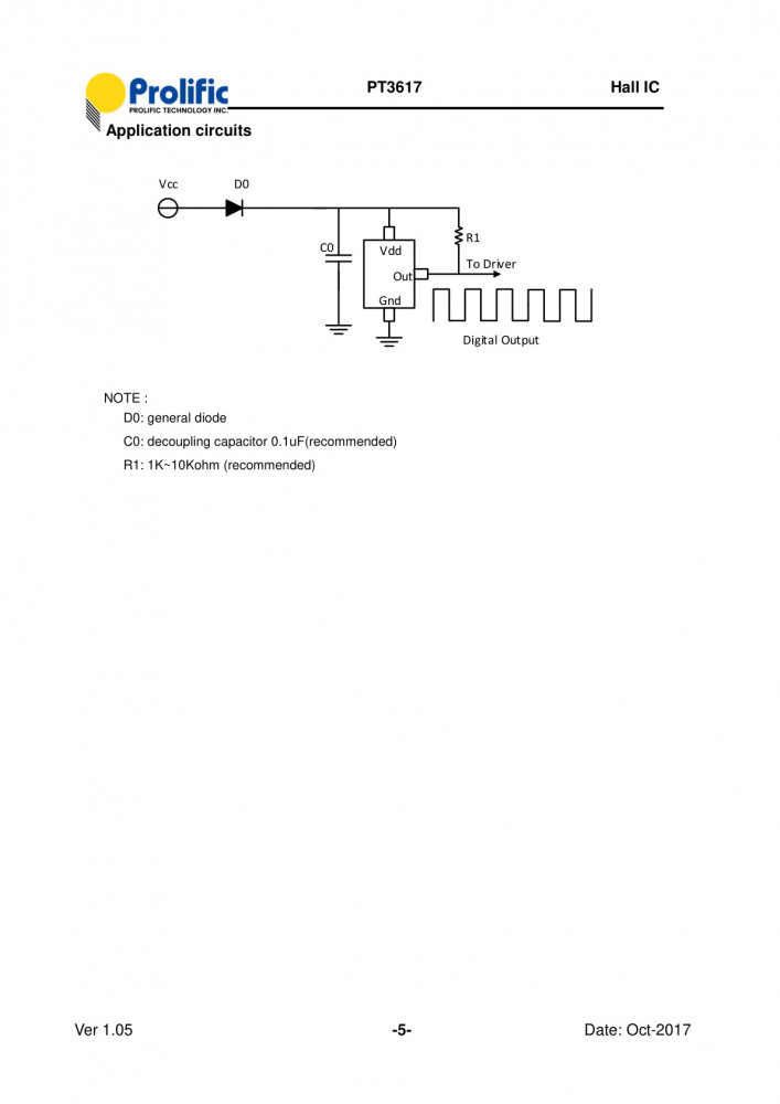 PT3617F1SAG8P1 datasheet page 5