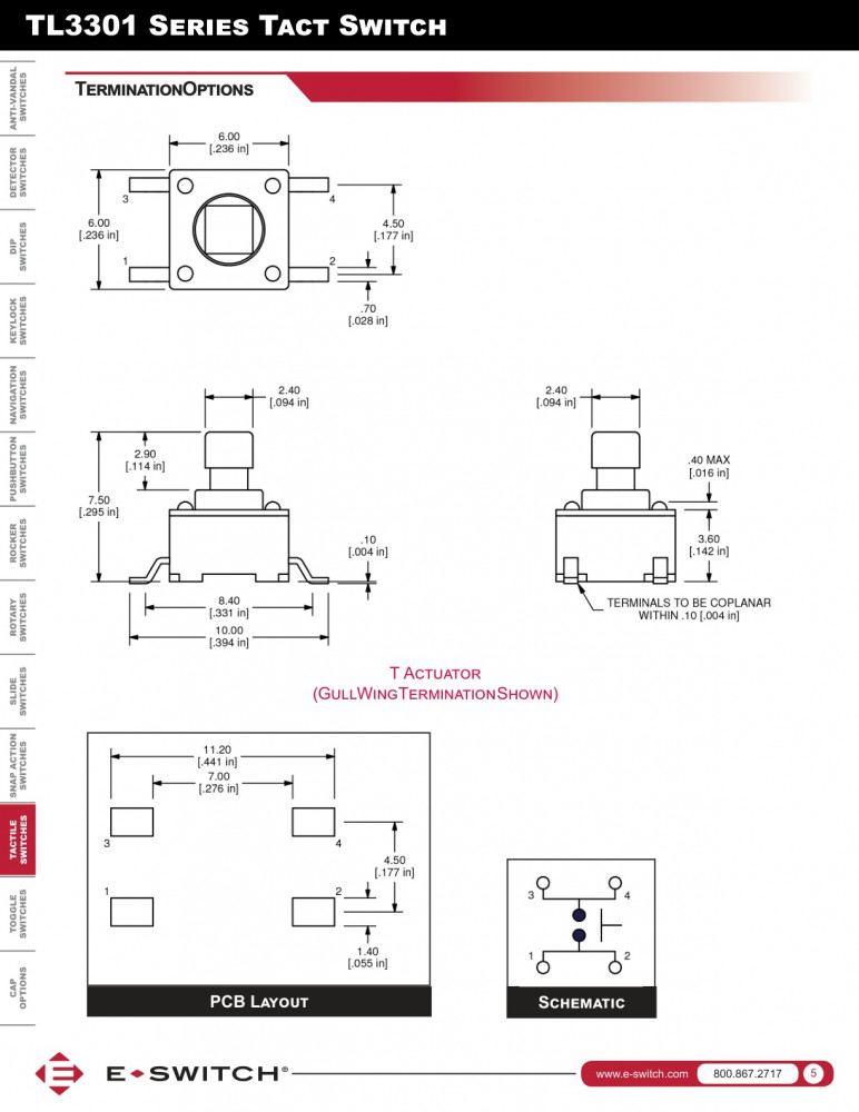 TL3301 series documentation page 5