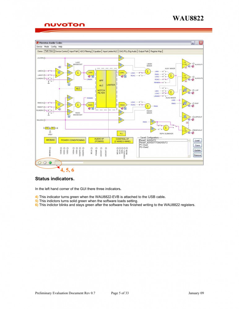 WAU8822EVB document page 5
