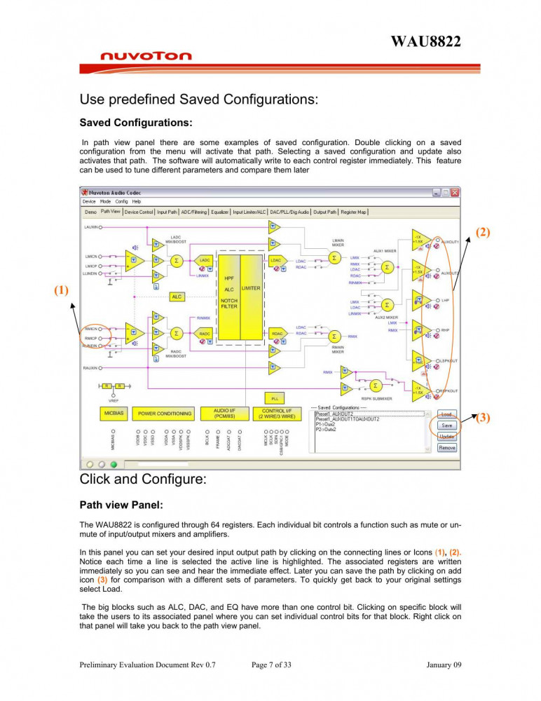 WAU8822EVB document page 7