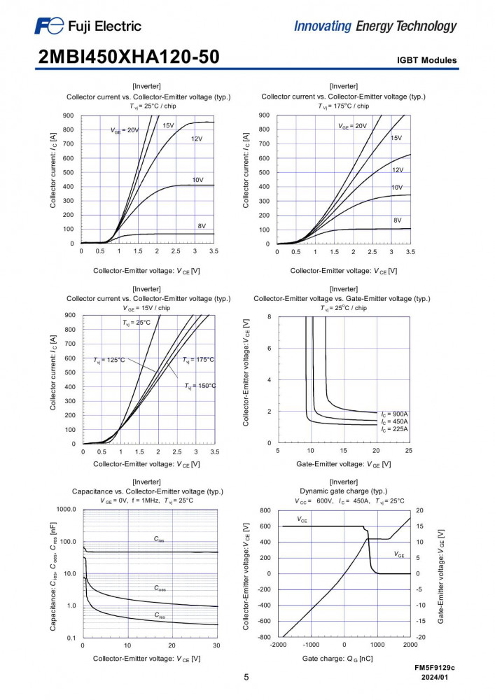 2MBI450XHA120-50 datasheet page 5