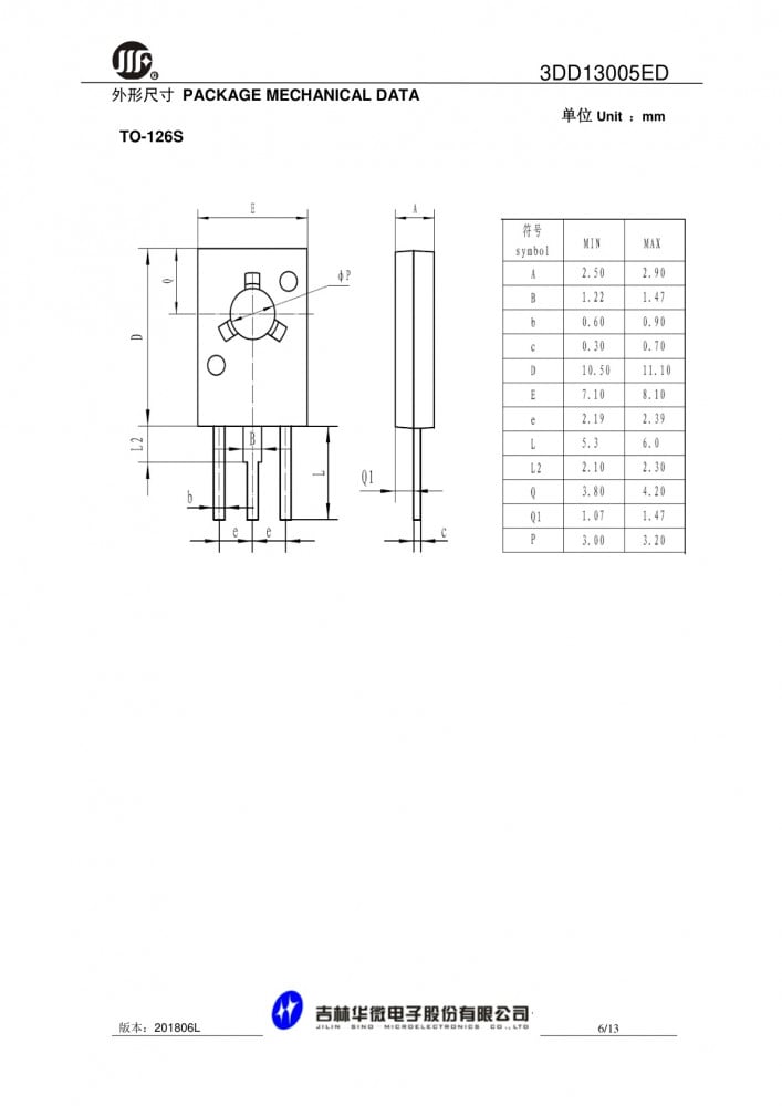 3DD13005ED datasheet page 6