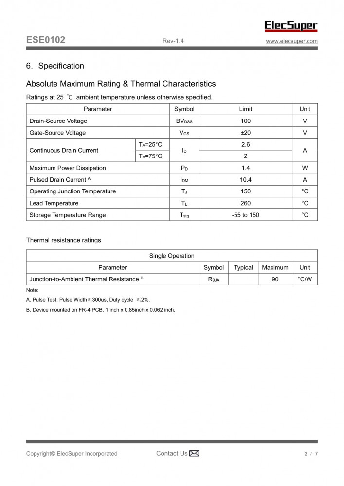 ESE0102 datasheet page 2