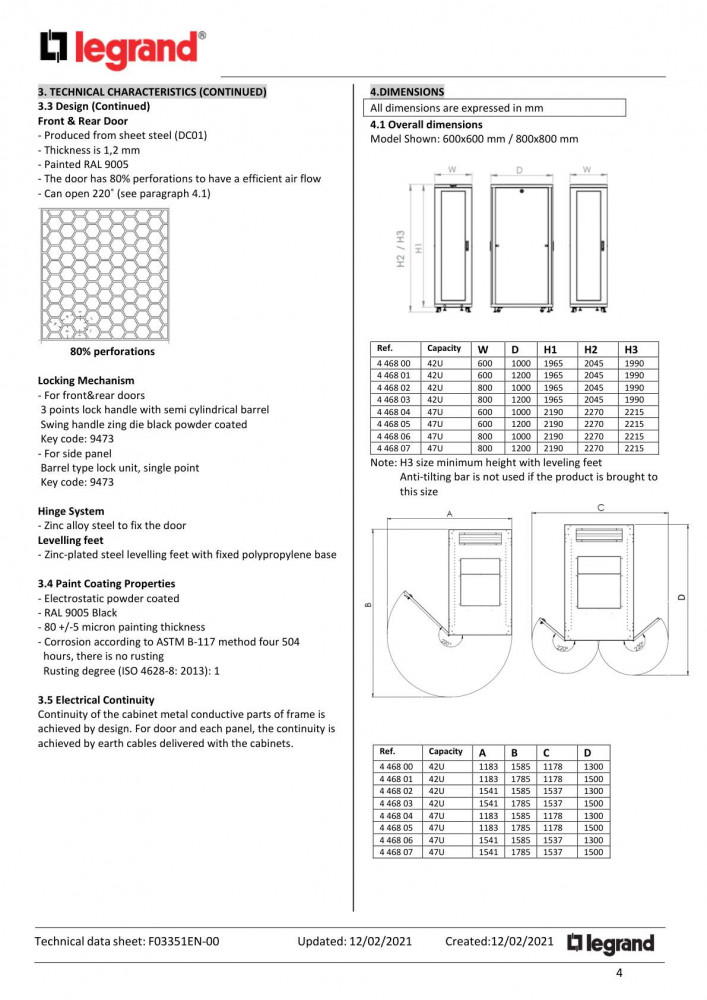 Legrand Linkeo DC technical document page 4