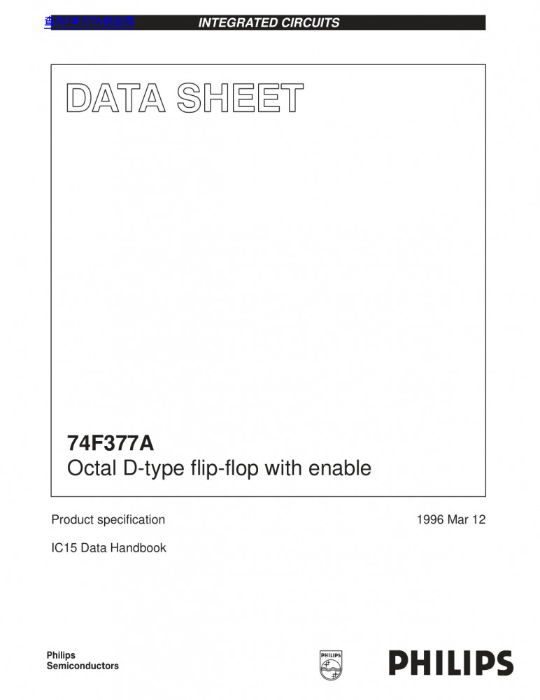 74F377AD datasheet page 1
