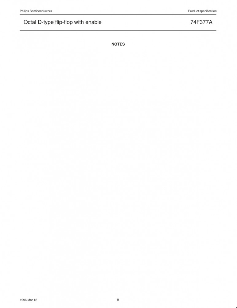 74F377AD datasheet page 9