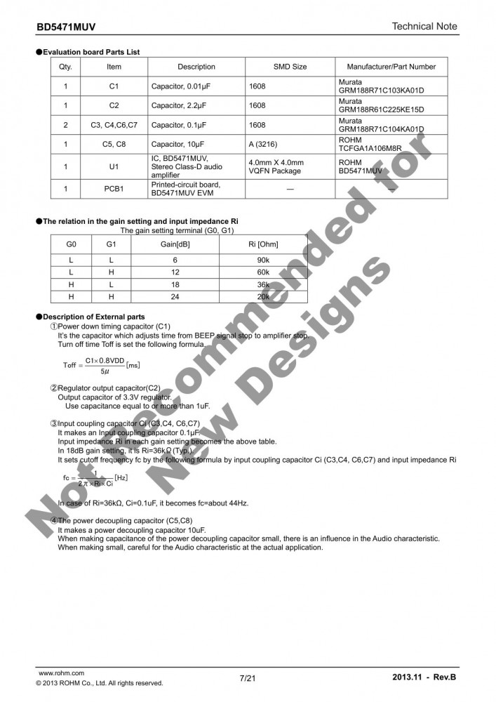 BD5471MUV technical document page 7