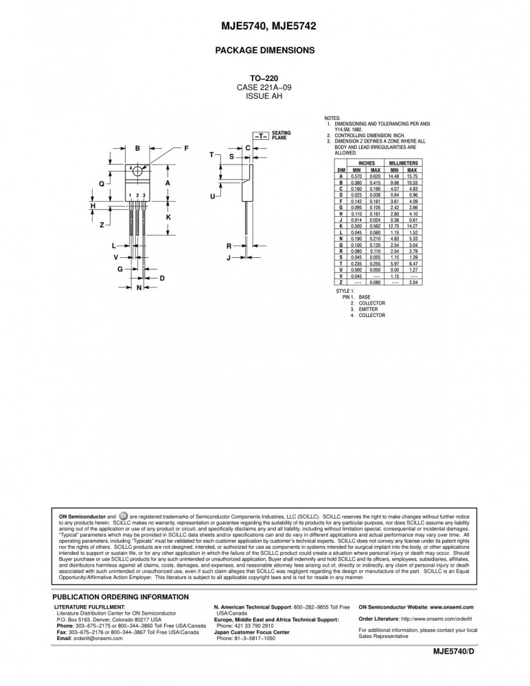 MJE5742 datasheet page 6