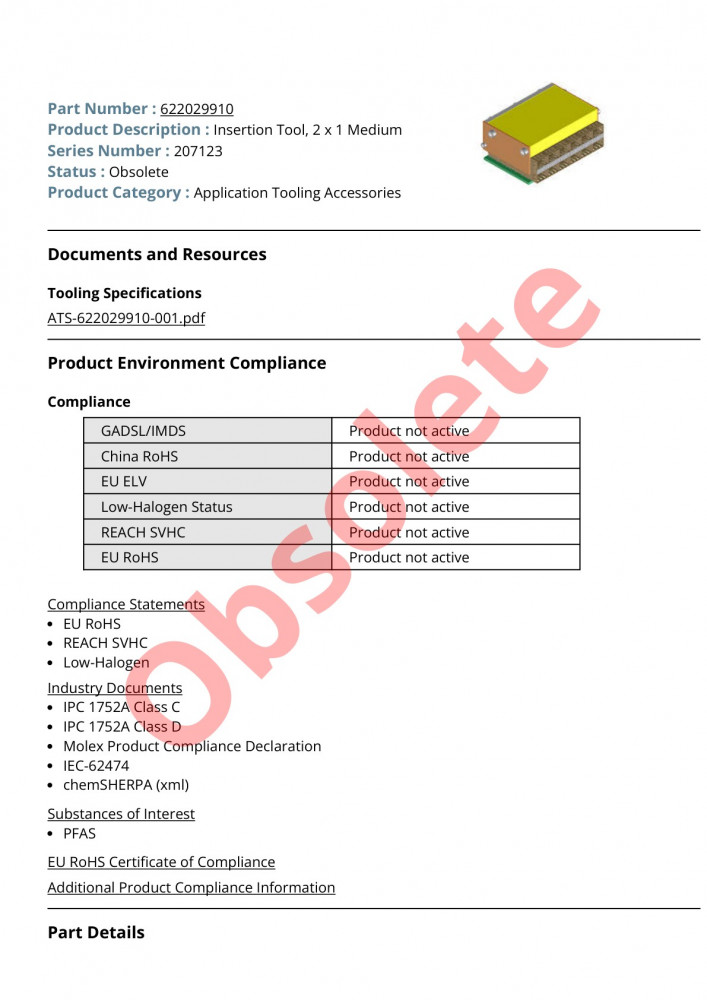 622029910 tooling document page 1