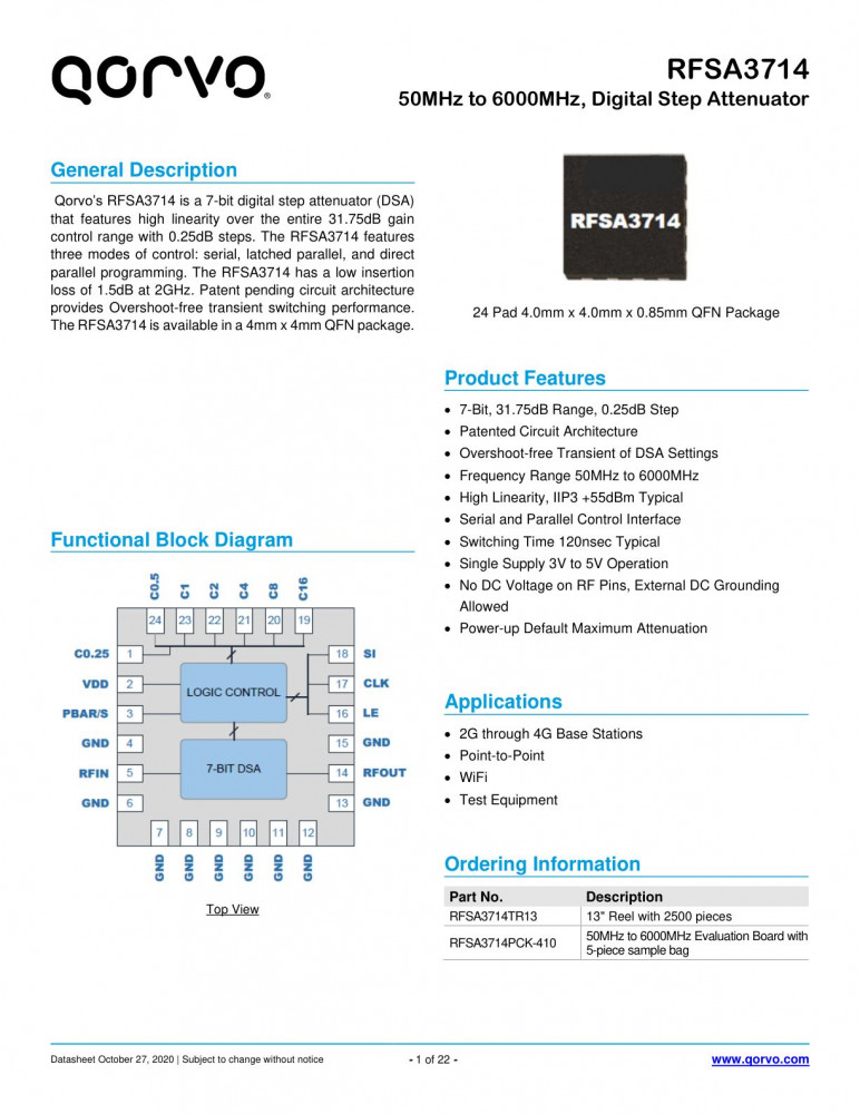 RFSA3714 technical document page 1