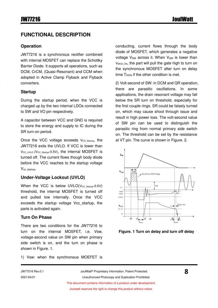 JW77216 datasheet page 8