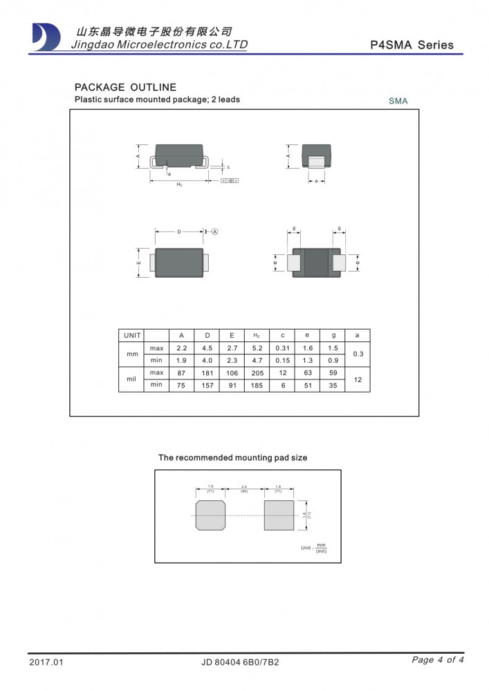 P4SMA200CA datasheet page 4