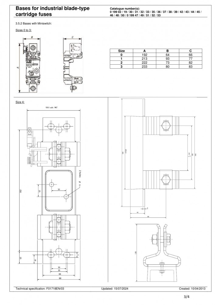 Legrand fuse-base accessory catalogue image, page 3