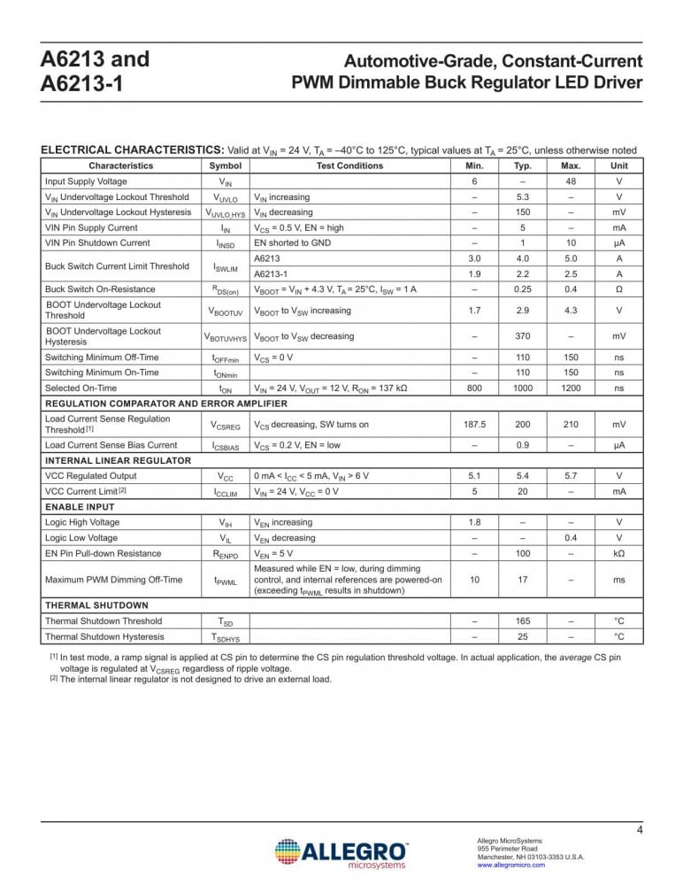A6213 datasheet page 4
