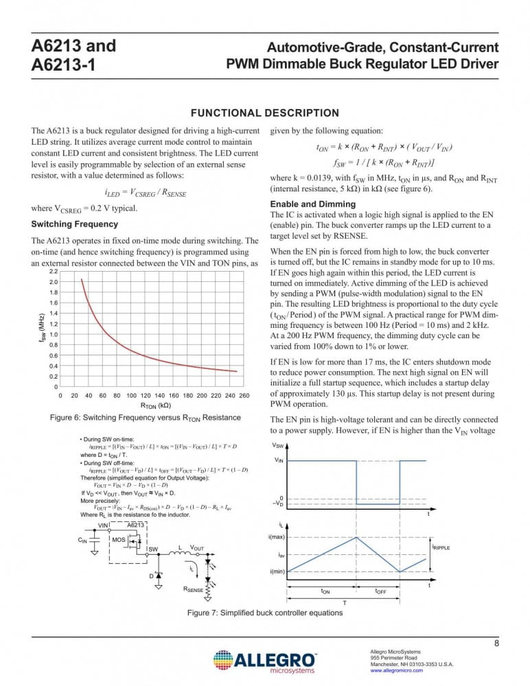 A6213 datasheet page 8