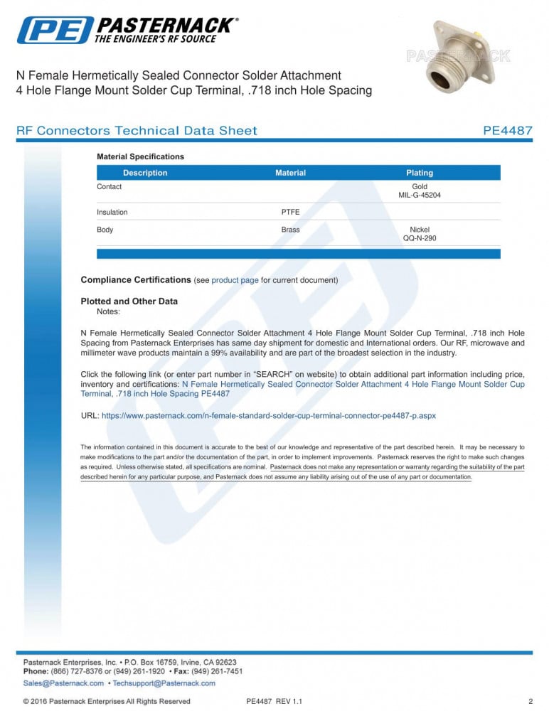 PE4487 technical document page 2