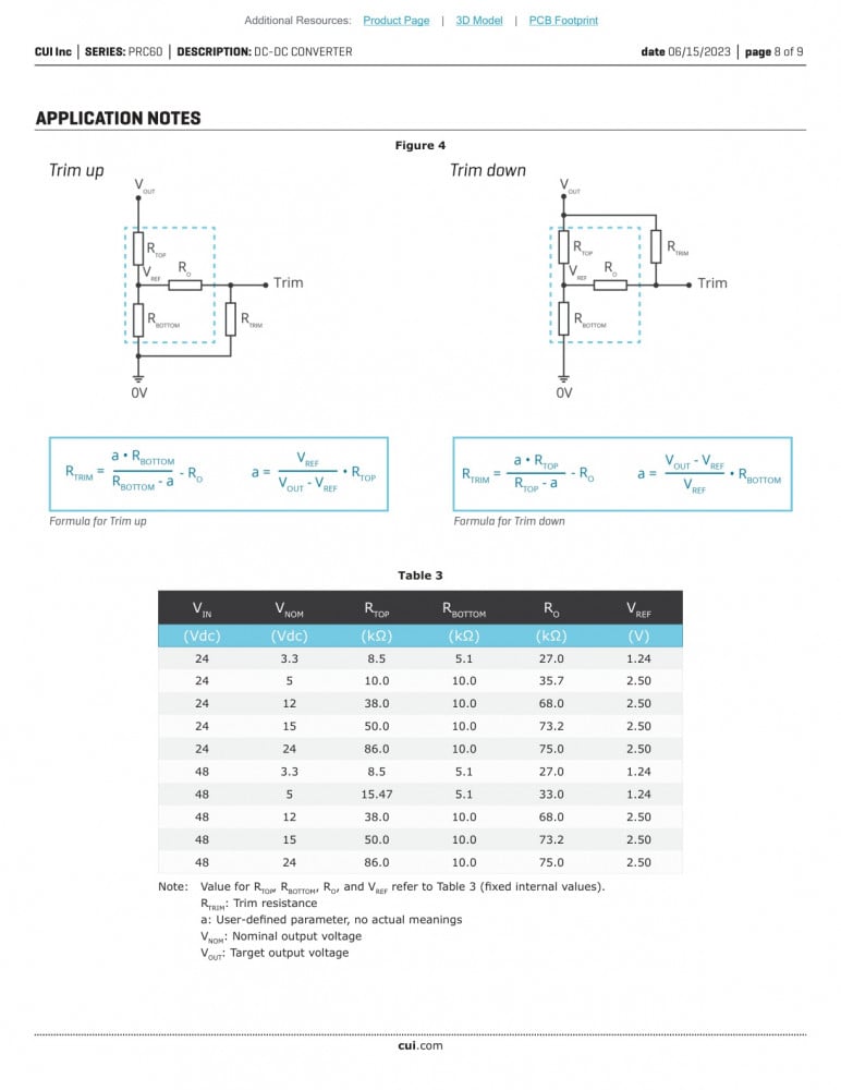 PRC60 series datasheet page 8