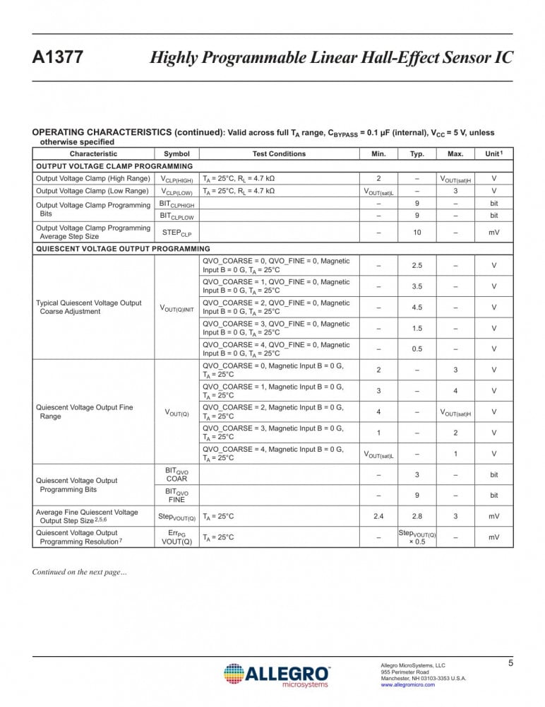 A1377 datasheet page 5