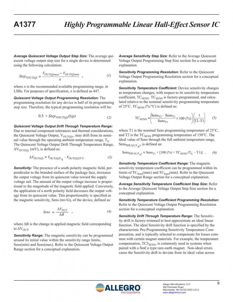 A1377 datasheet page 9