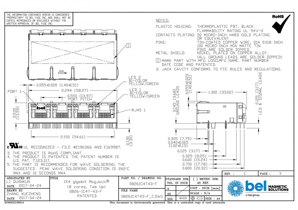 0826-1C4T-43-F technical document page 2