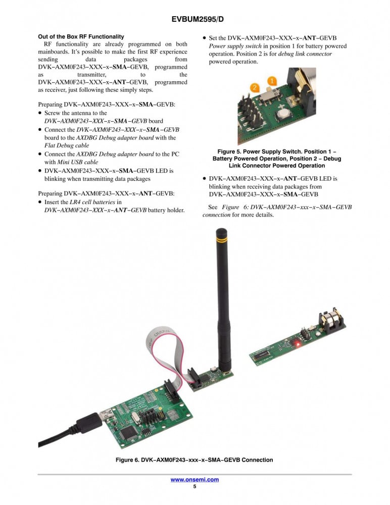 DVK-AXM0F243 evaluation kit manual page 5