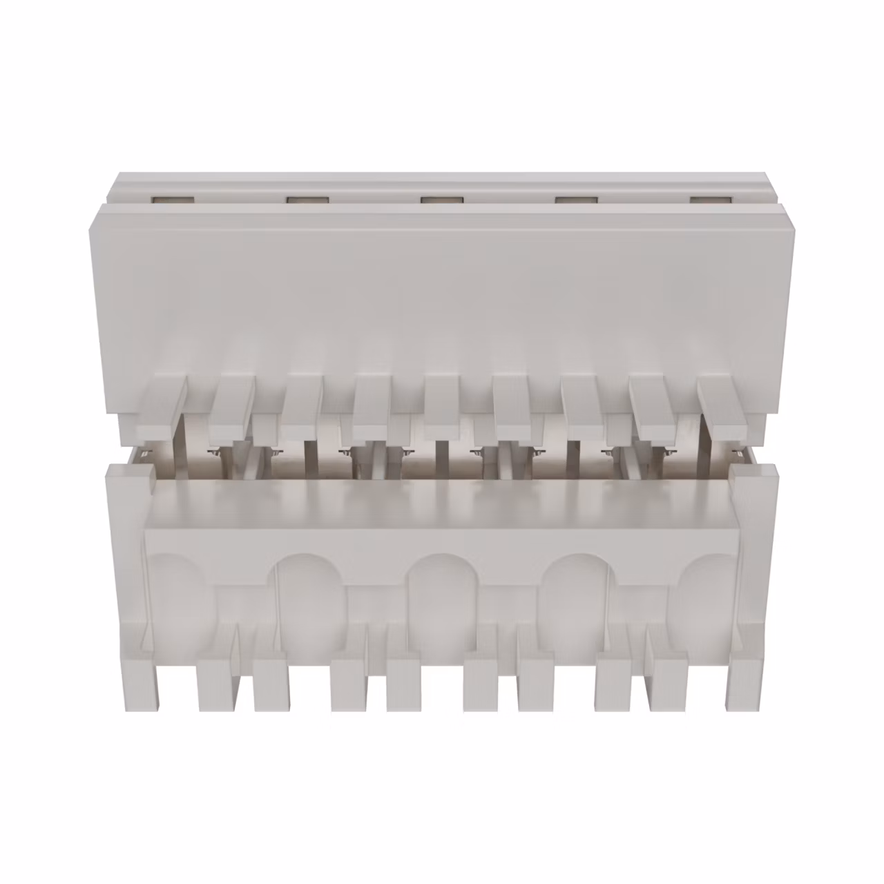 Appli-Mate RAST Power IDT Housing, 5.00mm Pitch, Direct/Indirect, Female, 5 Circuits, All Code Keys Removed, Open End Walls for sale