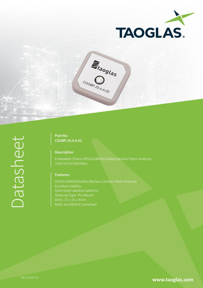 CGGBP.25.4.A.02 datasheet page 1
